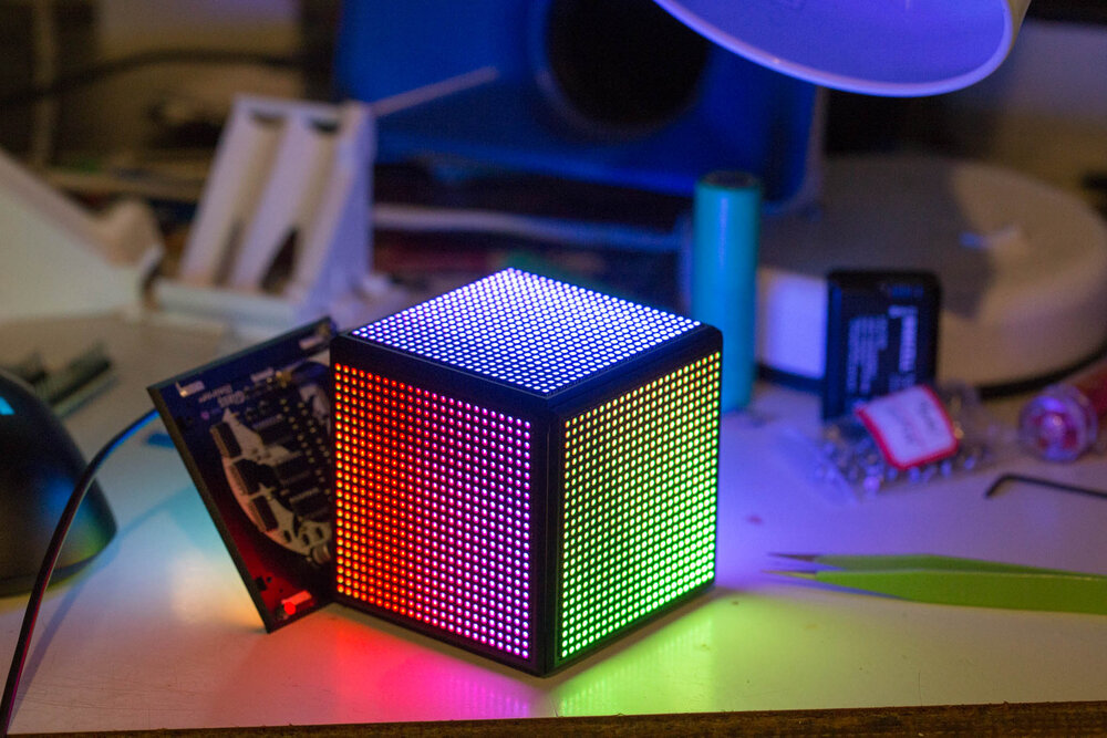 Miniature 3,456x LED Cube | Greg Davill's Projects